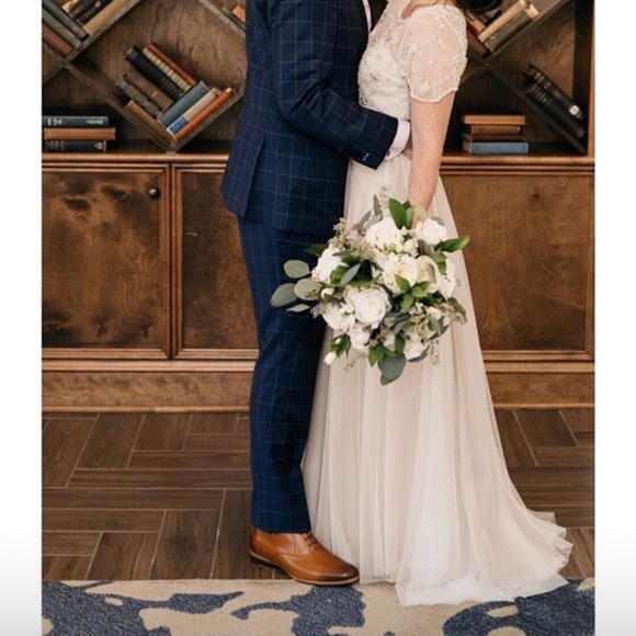 Watters | Dresses | Waters Calla Wedding Dress Tailored W Bustle | Poshmark